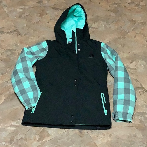 Aperture | Jackets & Coats | Aperture Mint Green Buffalo Plaid Black ...
